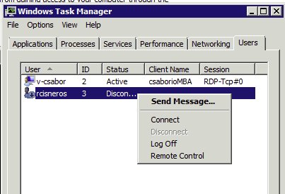 How to Remotely Disconnect a User in Windows Server | ScorpioTek ...